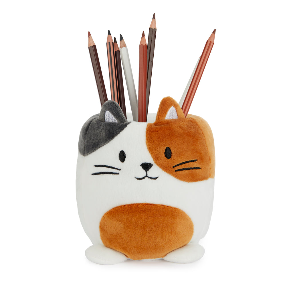 Fluffy Kitty Calico Pencil Holder | Balvi